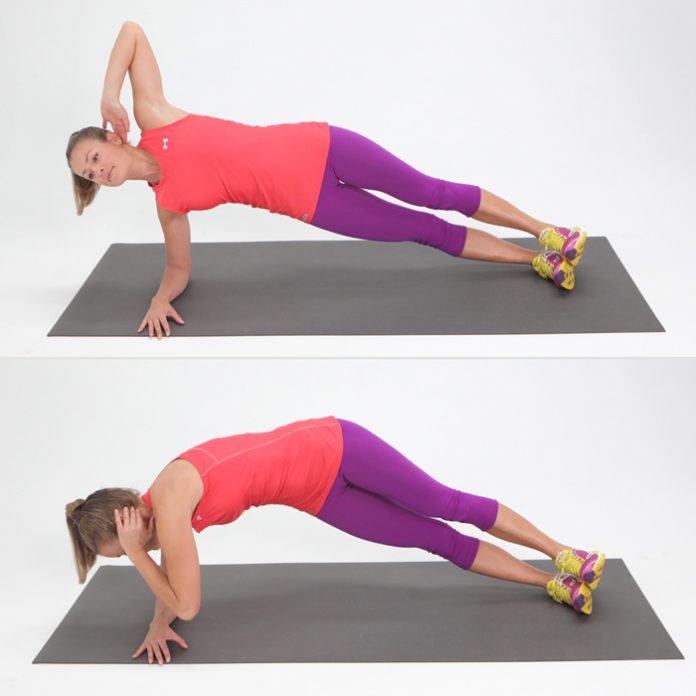 Plank: 8 variatii pentru un abdomen sculptat